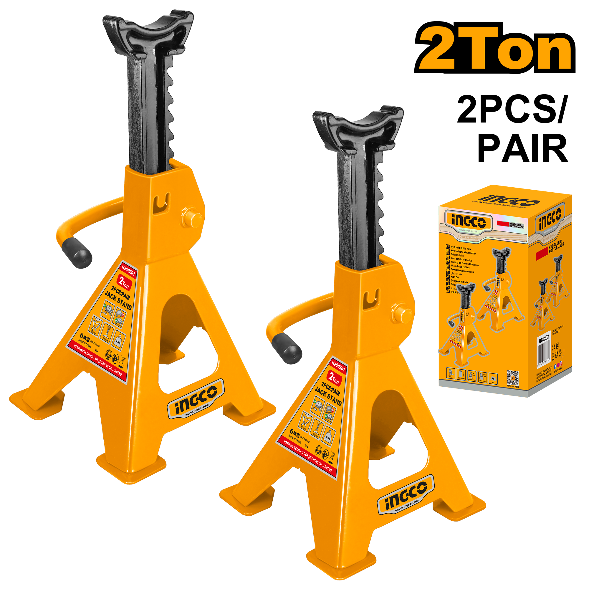 Ingco Jack Stand 2Ton 2Pc – Northern Bolt & Tool