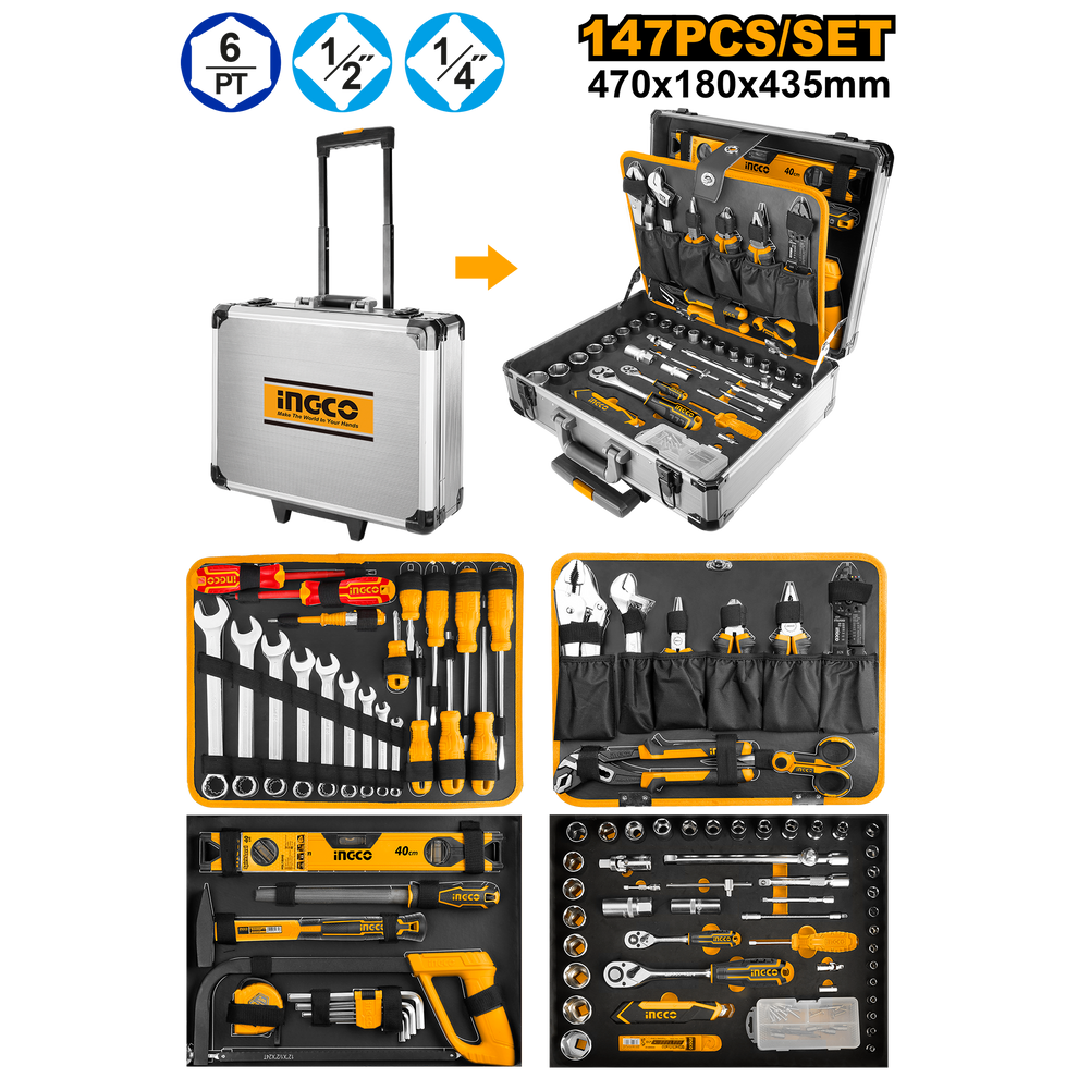 Ingco Toolkit In Case 147Pc – Northern Bolt & Tool