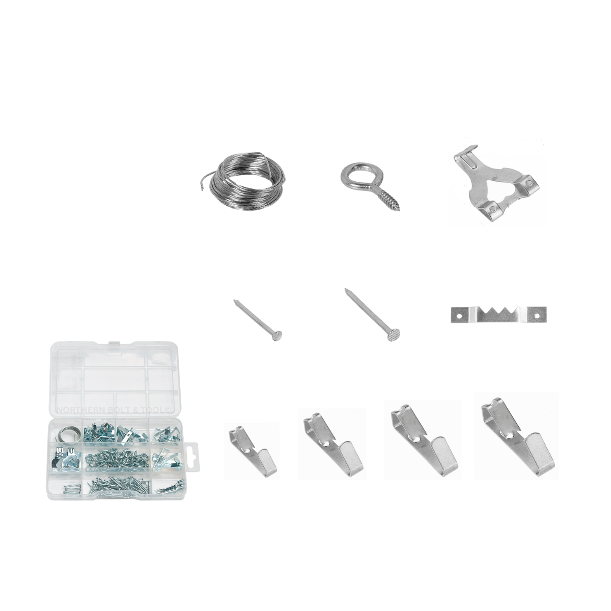 Wadfow Picture hangers kit 201 Piece – Northern Bolt & Tool