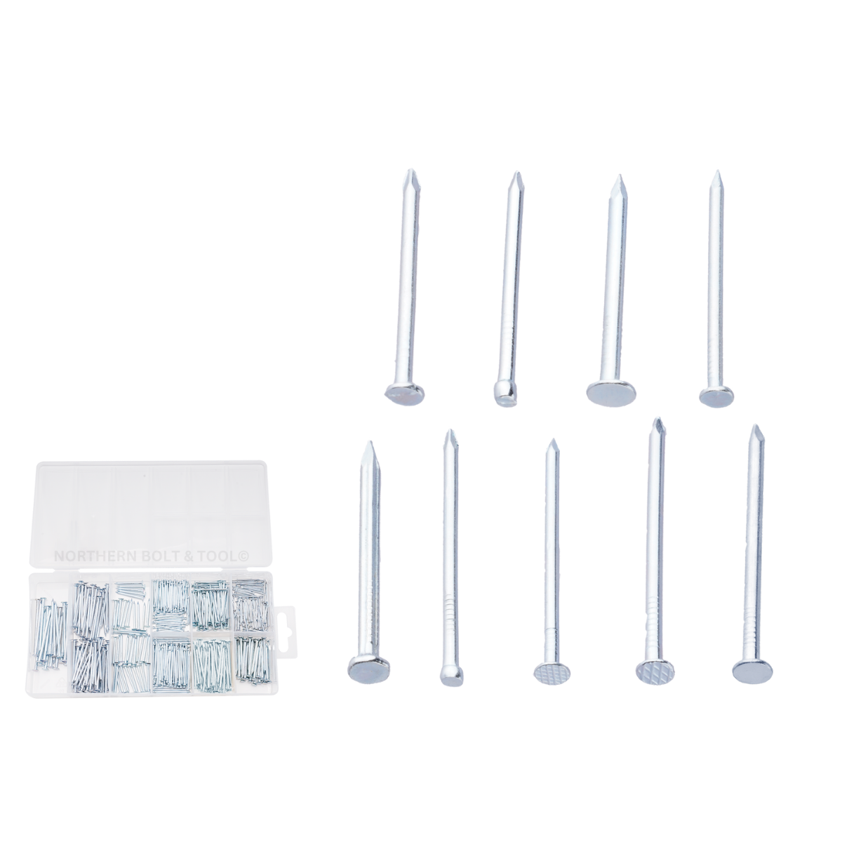 Wadfow Nail assortment 490 Piece – Northern Bolt & Tool