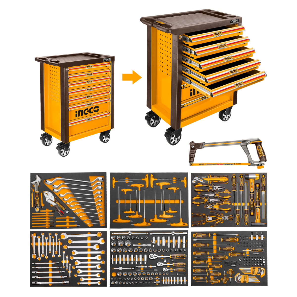 Special - Ingco Tool Chest Set 328 pcs – Northern Bolt & Tool