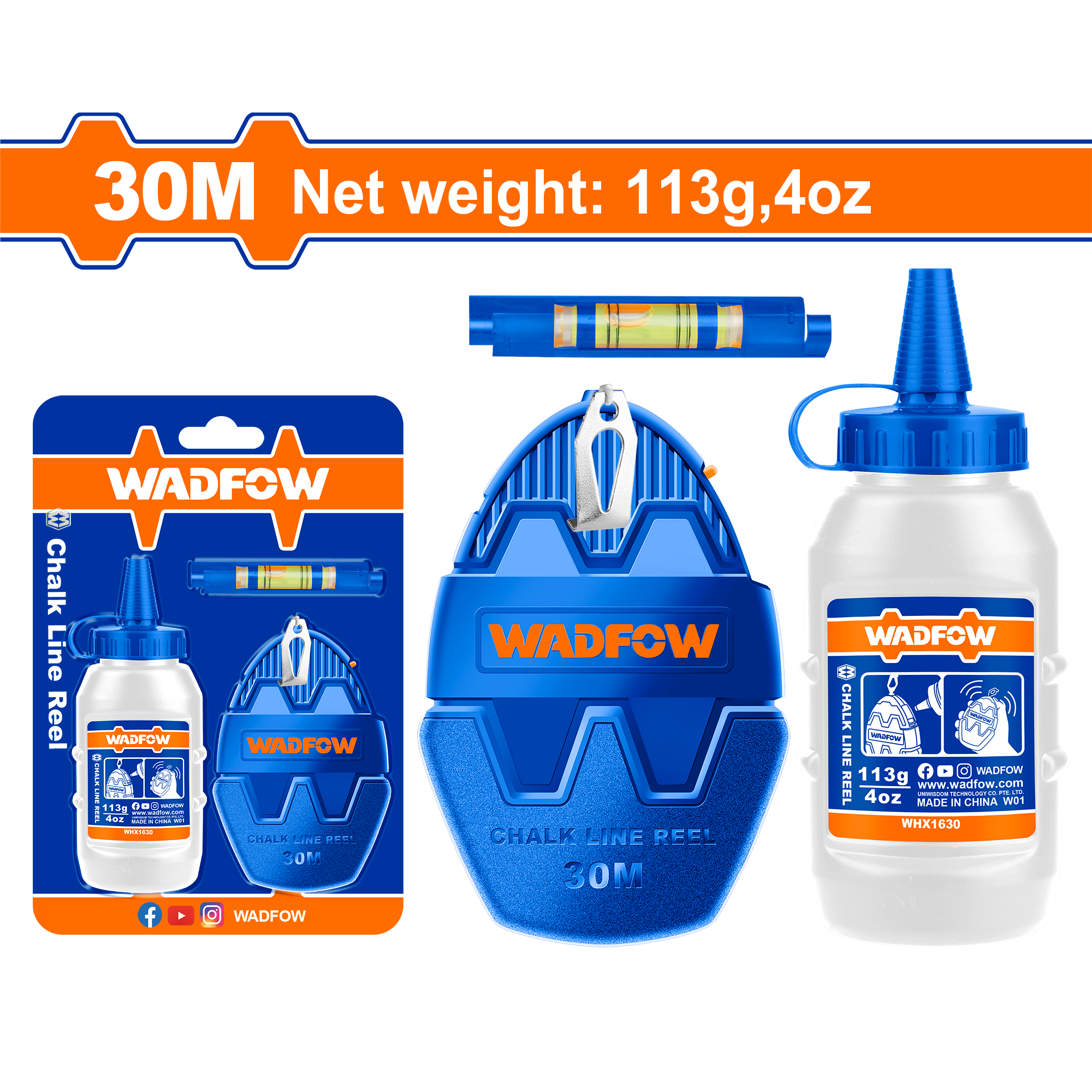 Wadfow Chalk line reel 30m – Northern Bolt & Tool