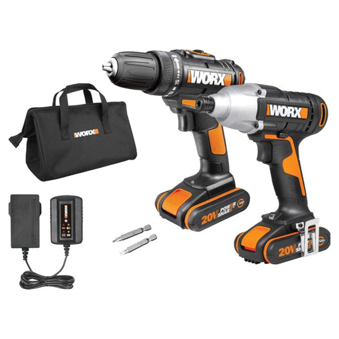 WORX Impact Drill & Impact Driver 1/4? COMBO 20V | KIT – Northern Bolt ...