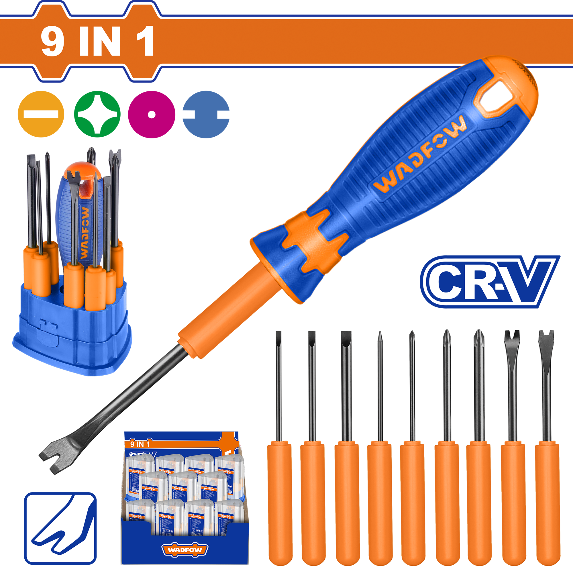 Wadfow Interchangeable screwdriver set 10 Piece – Northern Bolt & Tool