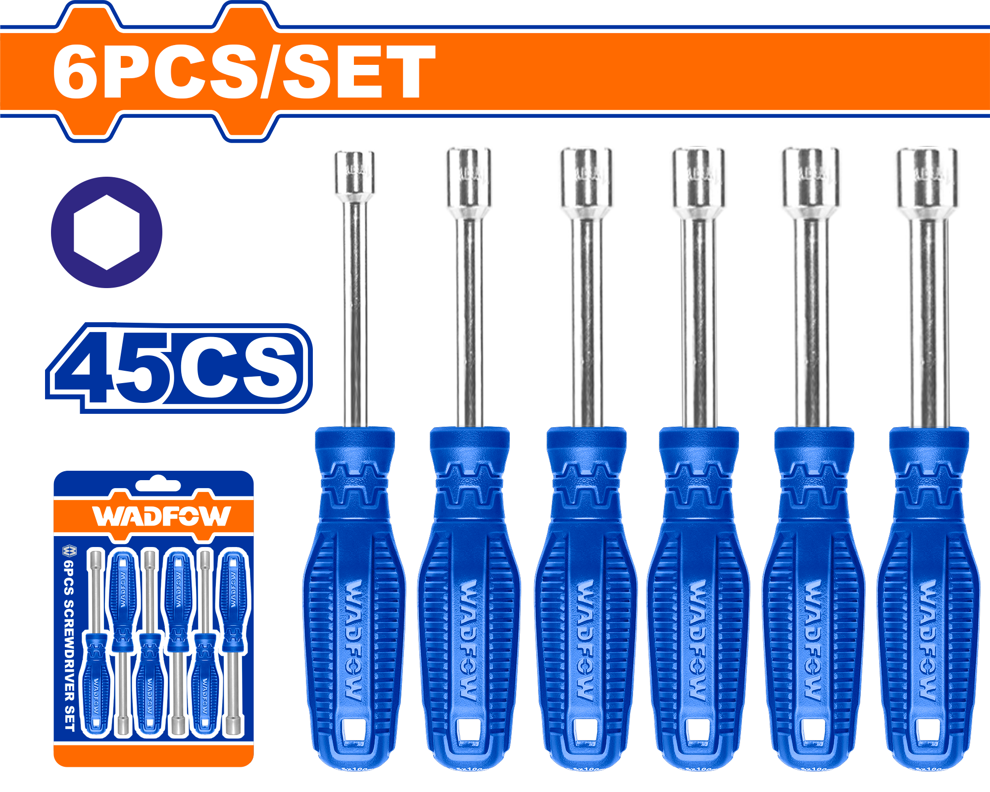 Wadfow Nut screwdriver set 6 Piece – Northern Bolt & Tool