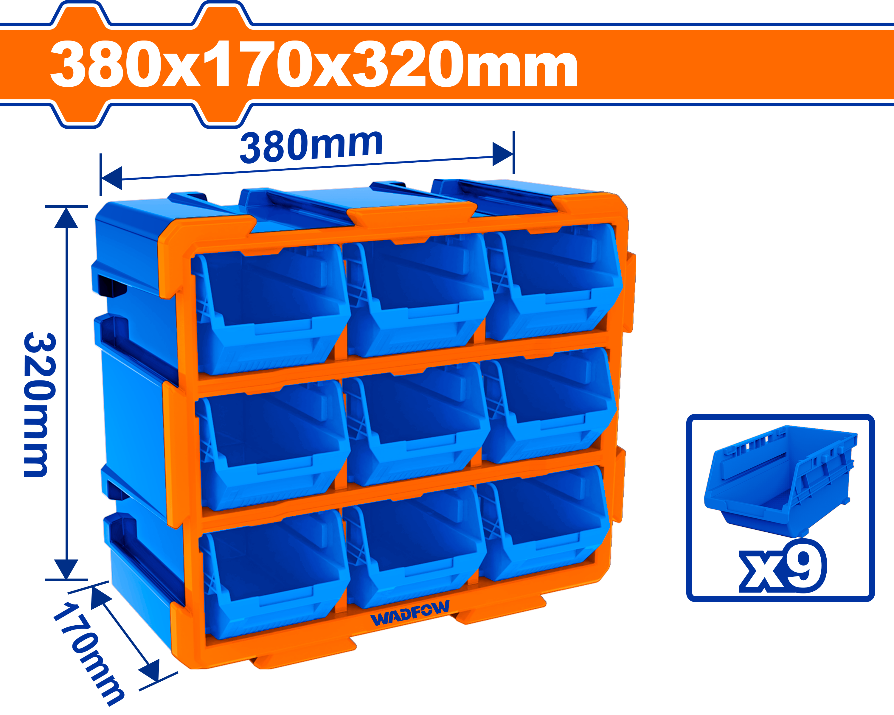 Wadfow Modular storage tower 380x170x320mm – Northern Bolt & Tool