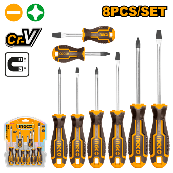 Ingco Screwdriver Set 8Pcs – Northern Bolt & Tool