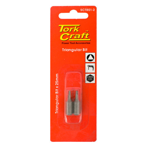 Tork Craft Triangular Bit X 25Mm 2 Pack – Northern Bolt & Tool