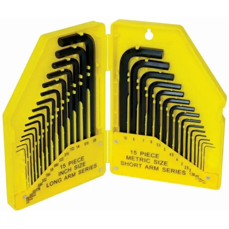 Tork Craft 30Pc Allen Key Set Metric And Imperial Sizes In Plastic Cas ...